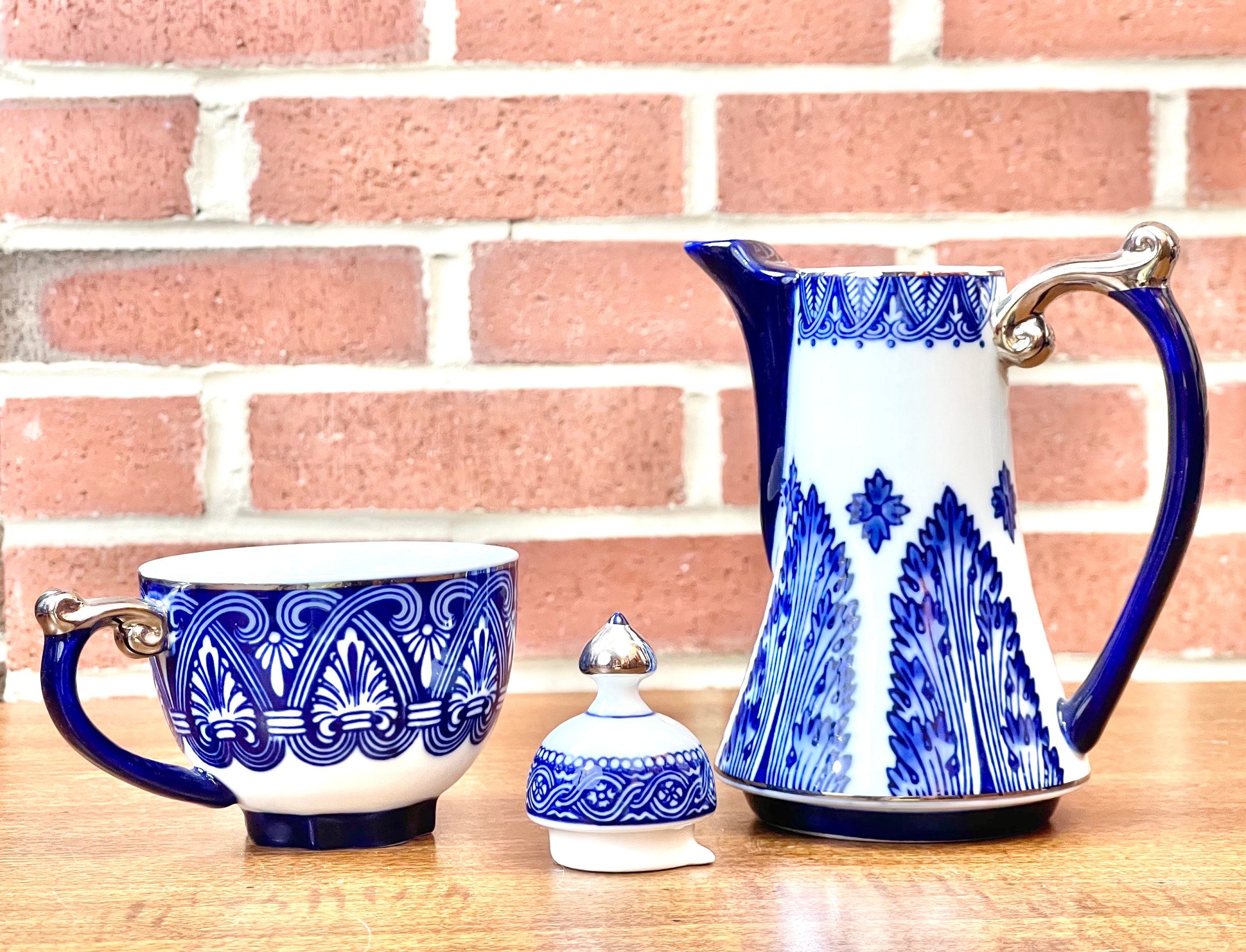 23 Pc Bombay Company Stacking Tea Set Grace Collection - Etsy