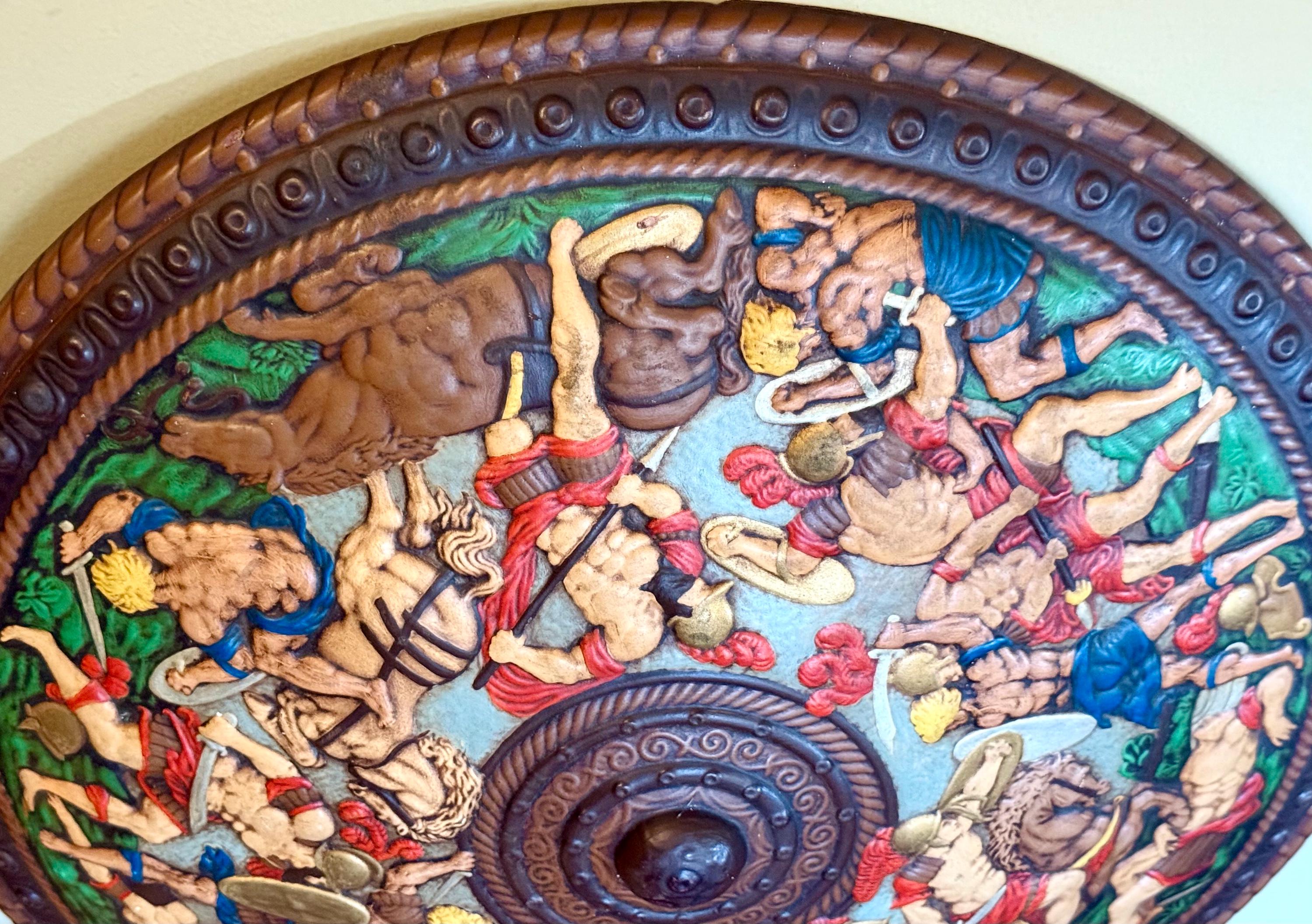 Renaissance Ceremonial Shield – Storming of New Carthage Chalkware ...