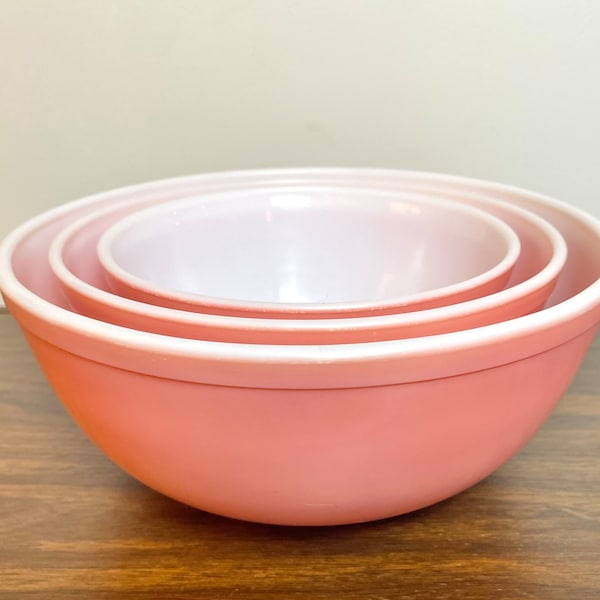 Pink Pyrex Bowls - Etsy