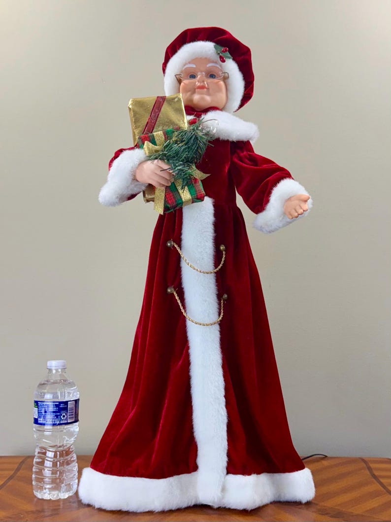 Vintage Holiday Living 28” Animated Mrs. Santa With Presents – Musical ...