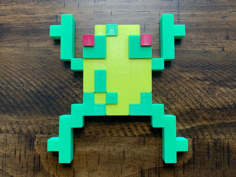3D Printed Retro Arcade Game Characters Wall Decor - Etsy