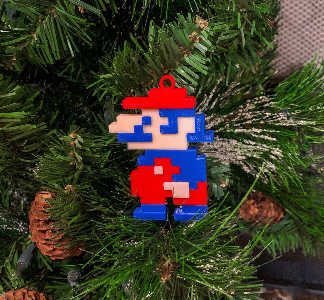 Mario Retro Arcade Game 3D Printed Christmas Ornament - Etsy