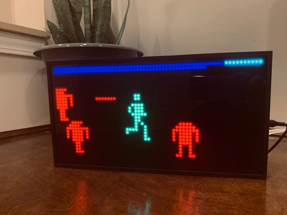 Personalized Animated LED Arcade Art Display the Perfect - Etsy