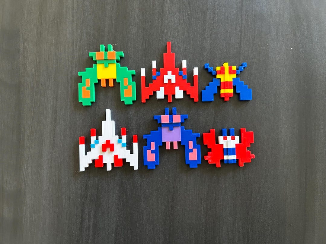 Galaga Magnets Retro Arcade Game (individual or Set) - Etsy
