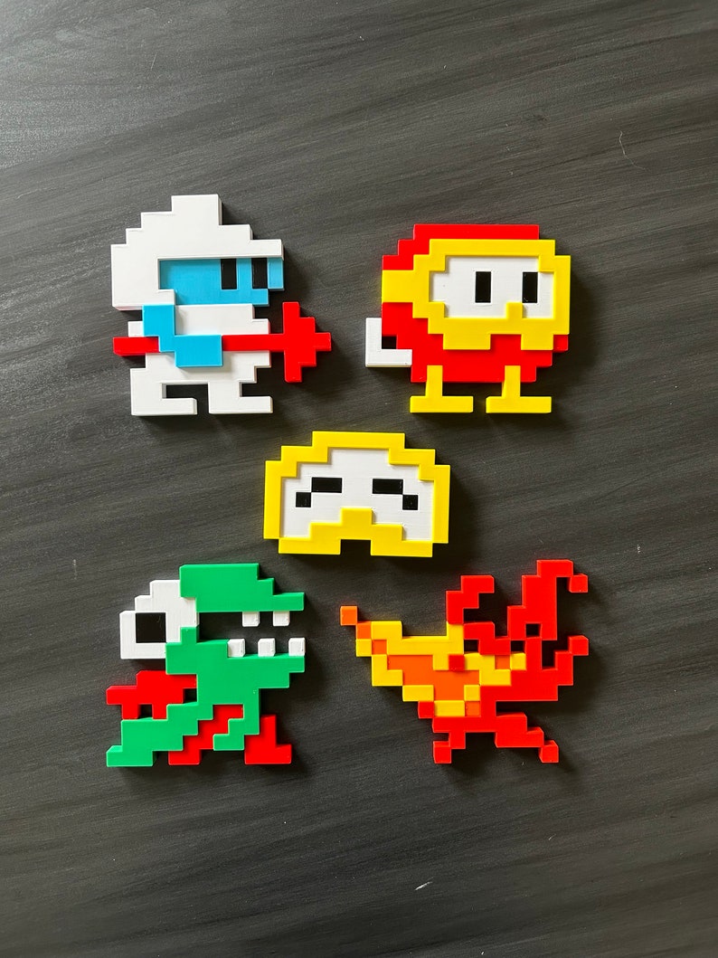 Dig Dug Retro Arcade Game Characters Wall Decor (individual or Set) 3-D ...