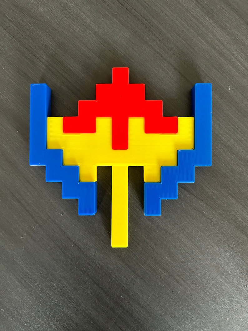 Galaxian Retro Arcade Game 3-D Printed Wall Decor - Etsy