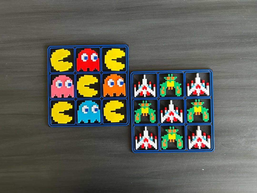 Tic Tac Toe Retro Arcade Game Boards Tic Tac Toe Fun Games Birthday ...