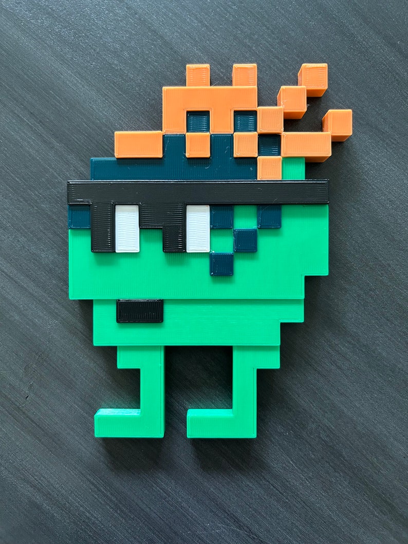 Personajes de pared del juego arcade retro Q*Bert (individuales o en ...