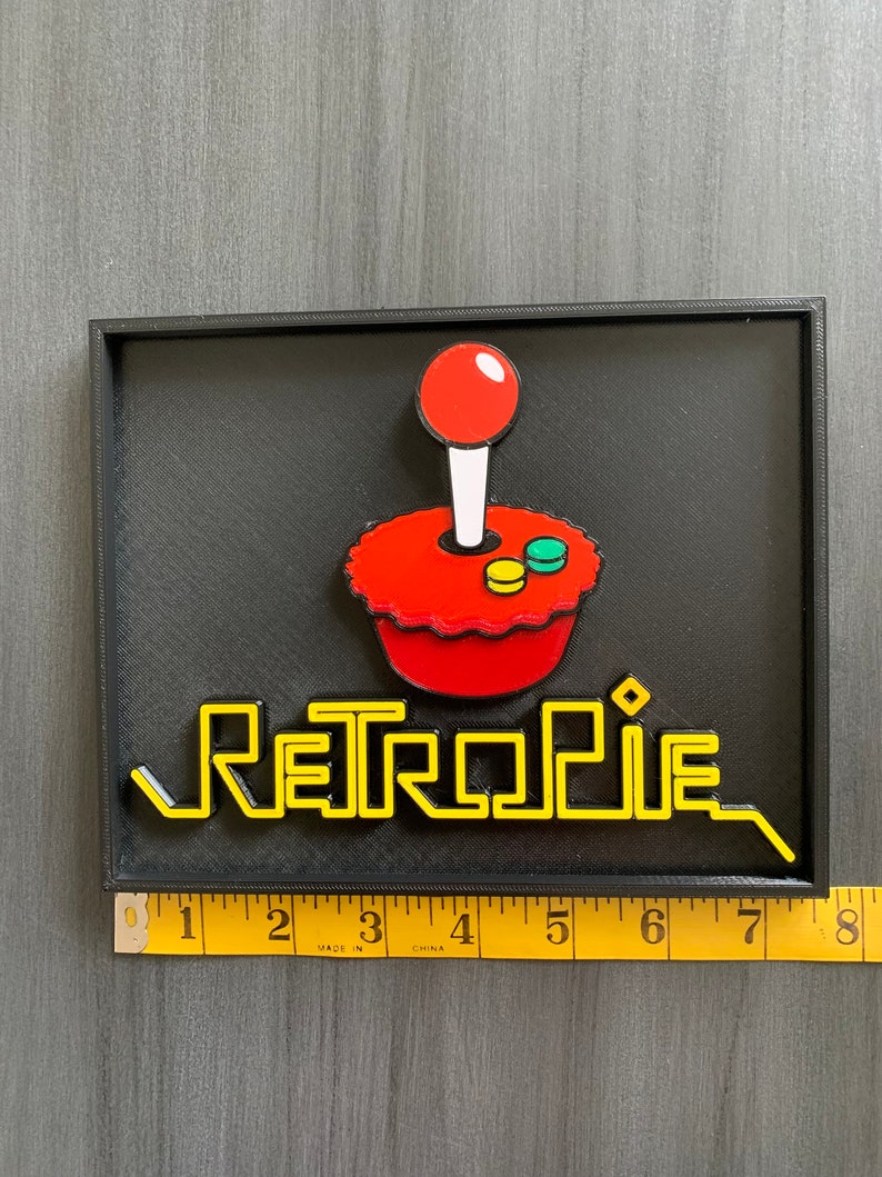 3-D Printed Retropie Logo Wall Decor Decoration - Etsy