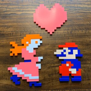 Retro Arcade Game Characters | Wall Decor, Decoration 3-D Printed - Etsy