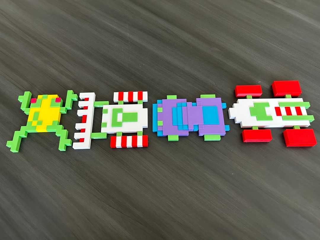 3D Printed Retro Arcade Game Characters| Wall Decor, Decoration - Etsy