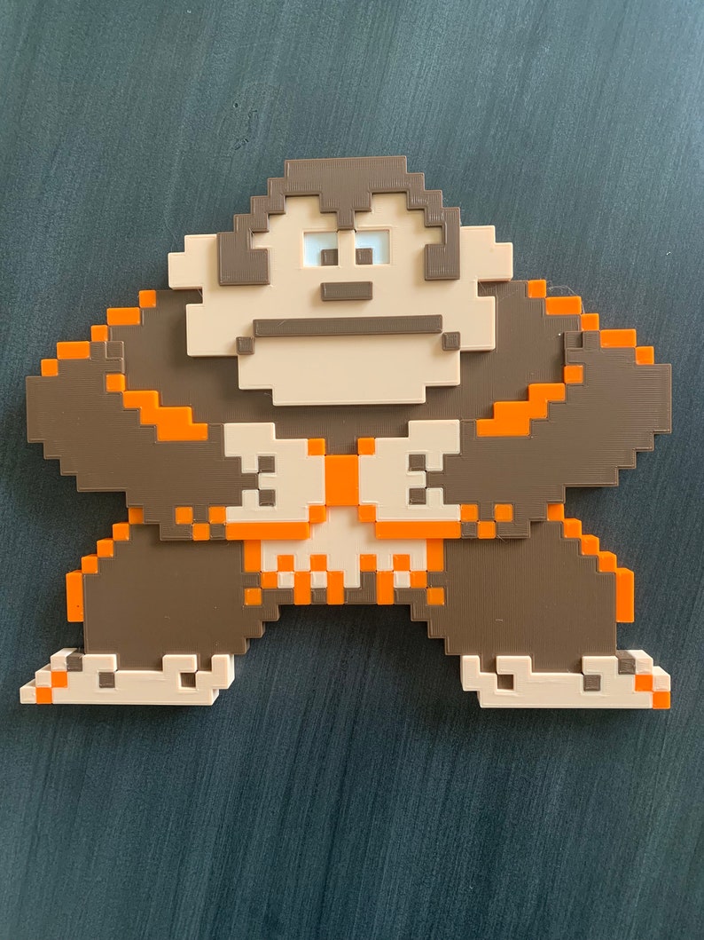 Retro Arcade Game Characters | Wall Decor, Decoration 3-D Printed - Etsy