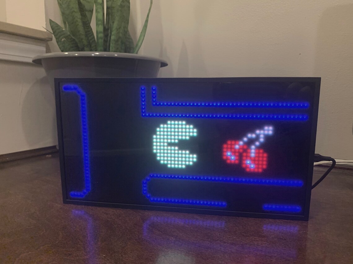 Personalized Animated LED Arcade Art Display the Perfect - Etsy