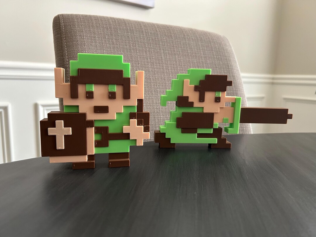 Retro Console Game Character Link With Shield or Link With Sword (self ...