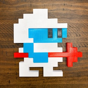 Dig Dug 3-D Printed Retro Arcade Game Characters Wall Decor (individual ...