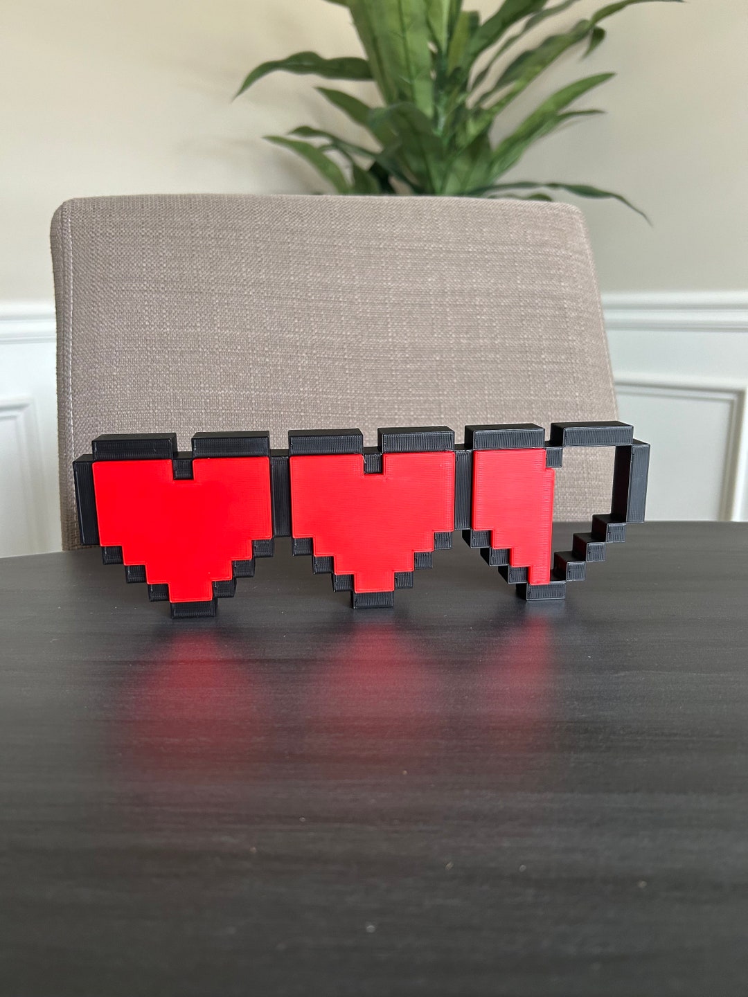 Retro Console Legend of Zelda Hearts Logo Sign 9.25in Glow in Dark/non ...