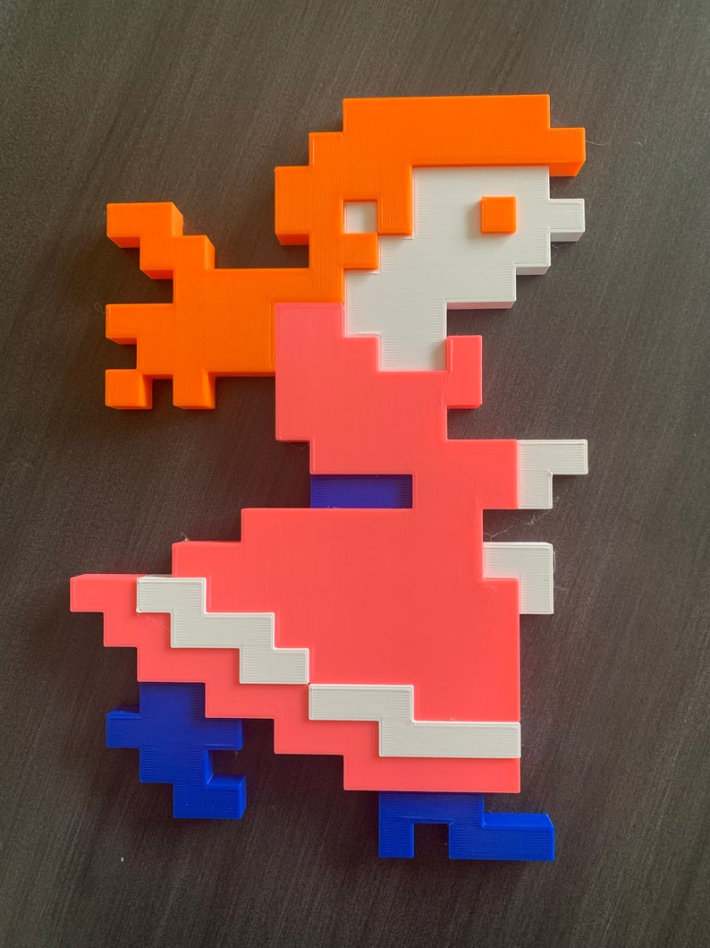 3D Printed Retro Arcade Game Characters Wall Decor - Etsy
