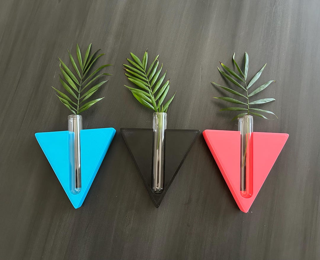 Test Tube Vase/wall Decor/wall Planter/3d Printed (test Tube Included ...
