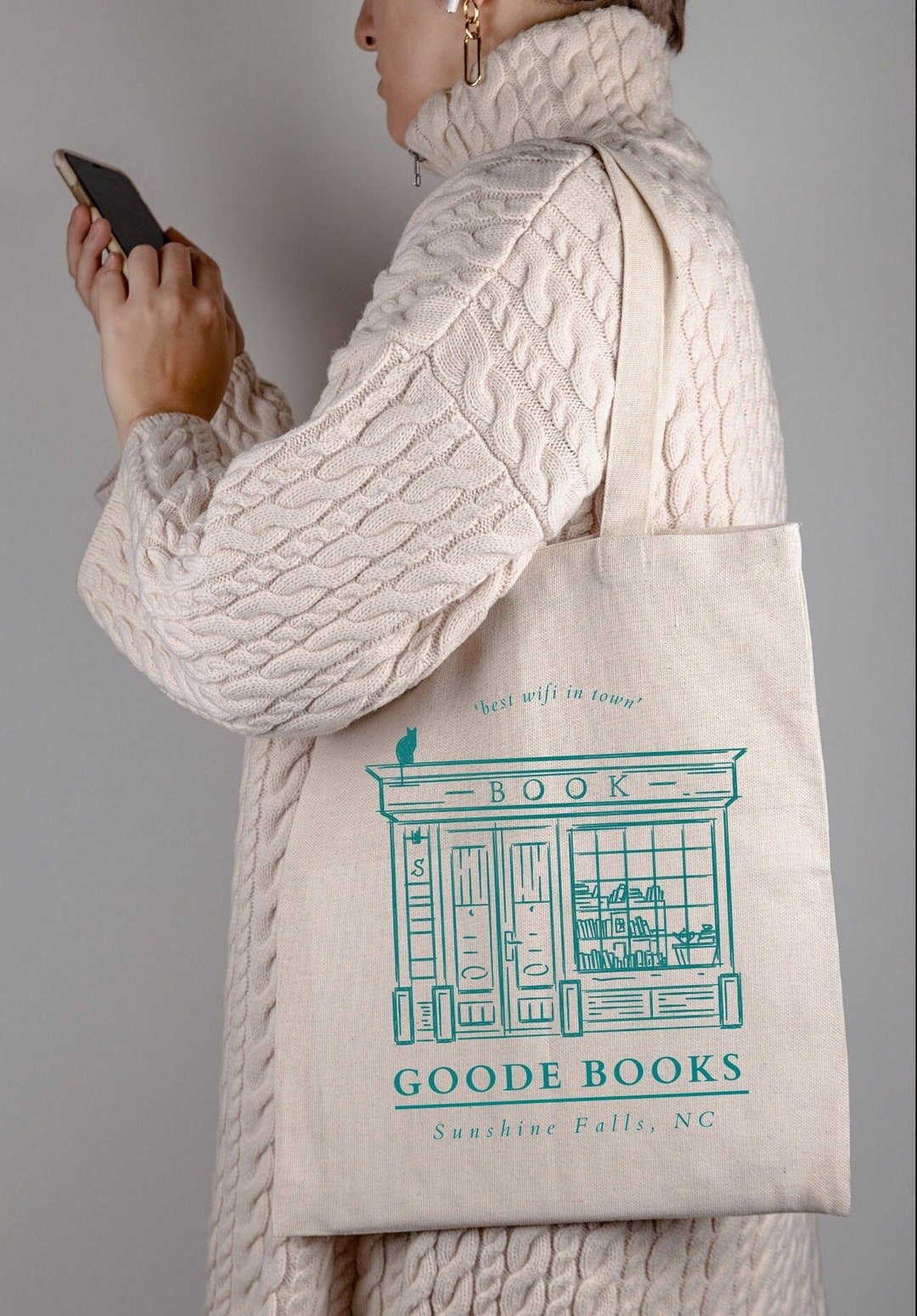 Goode Books Tote Bag (book Lovers Emily Henry) - Etsy