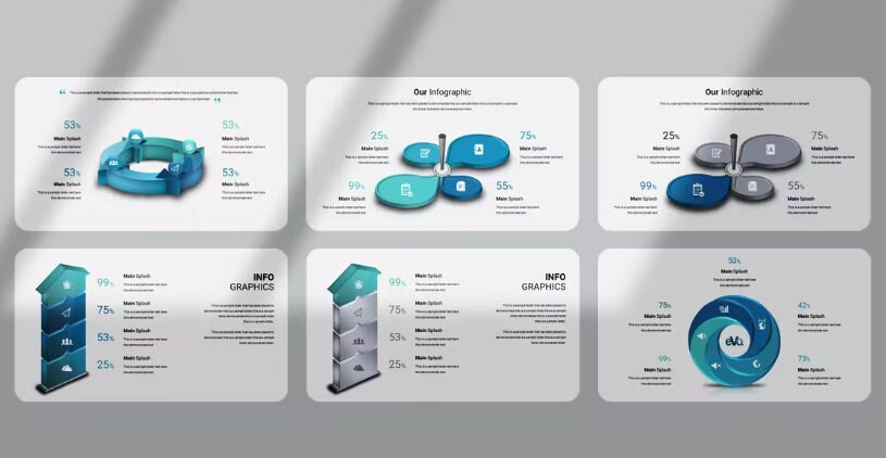 Infographic Powerpoint Templates - Etsy