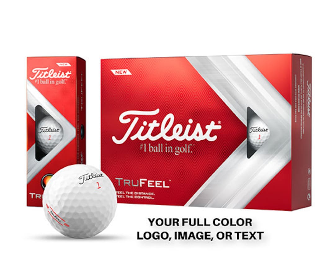 Custom Titleist Trufeel Golf Balls Sleeve, Half Dozen, or Full Dozen W ...