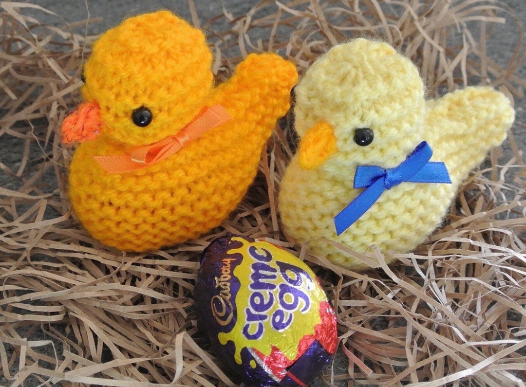Chick Duck Knitted Chocolate Covers Creme Egg Gift Easter Decorations ...