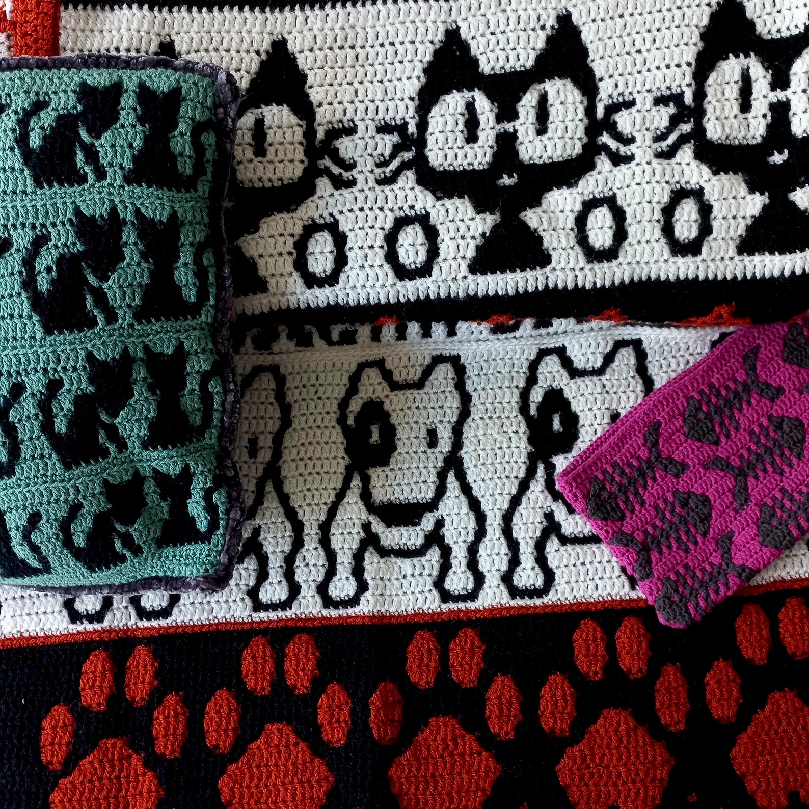 Animals Mosaic Crochet Pattern PDF - Etsy
