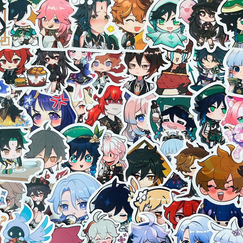Genshin Impact Stickers Cute Genshin Impact Stickers Anime - Etsy Finland