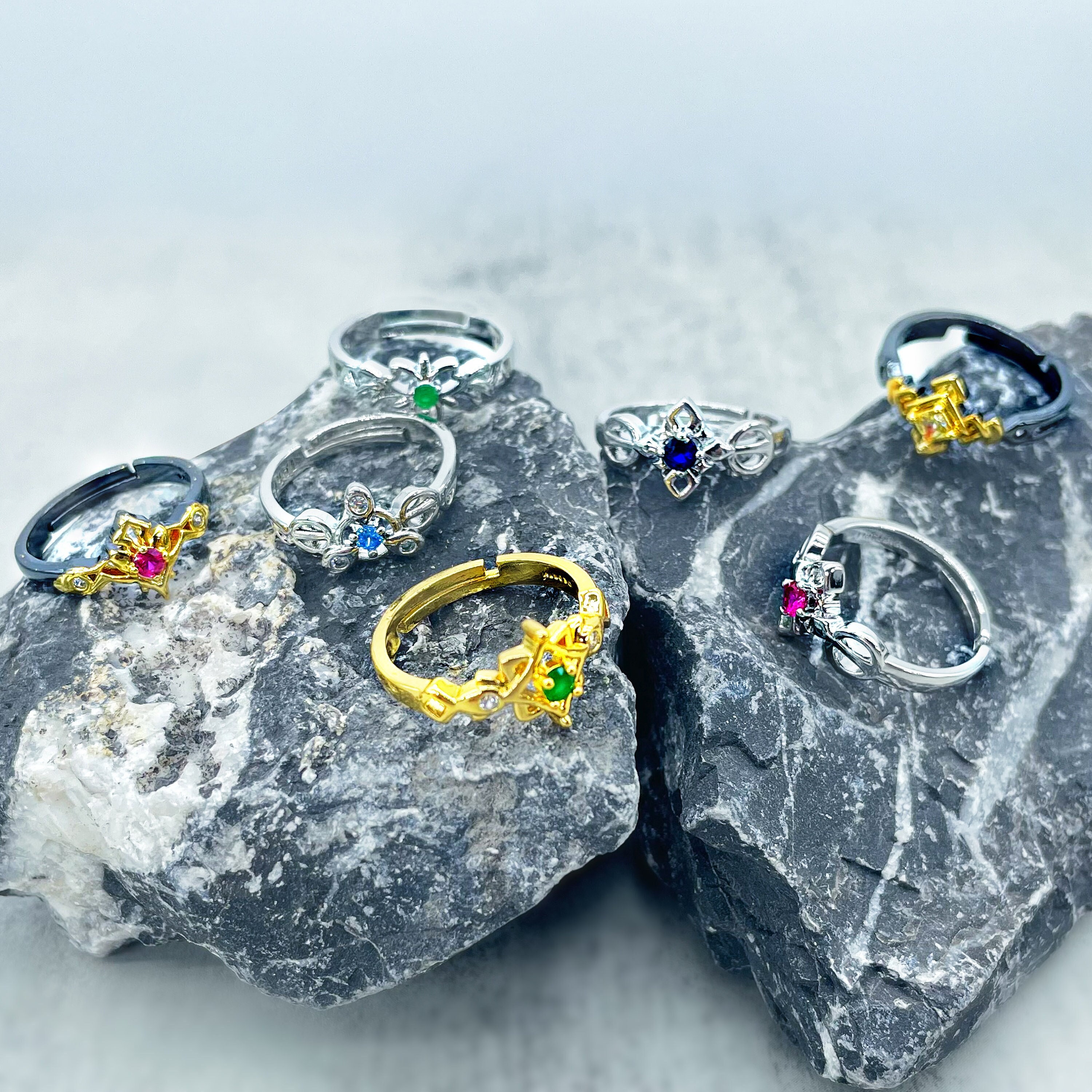 Genshin Impact Rings Genshin Impact Cosplay Gemstone Rings - Etsy Australia