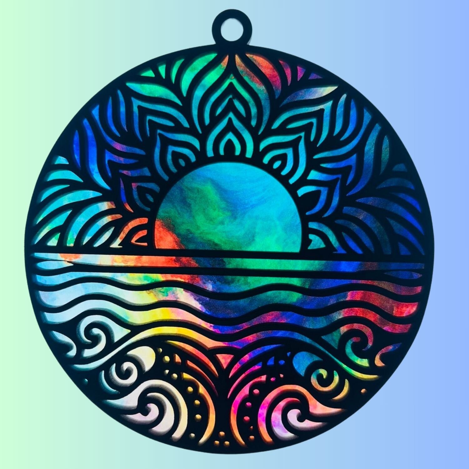 Suncatcher SVG File | Abstract Sun Design | Laser Cutting Files ...