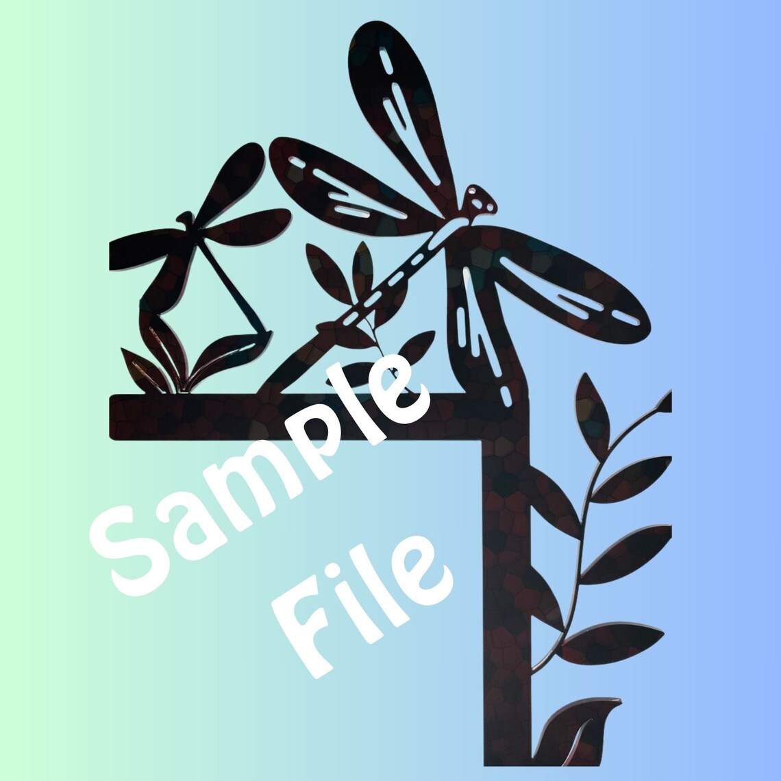 Dragonfly Door Corner SVG | Dragonfly Door Topper | Window Decoration ...