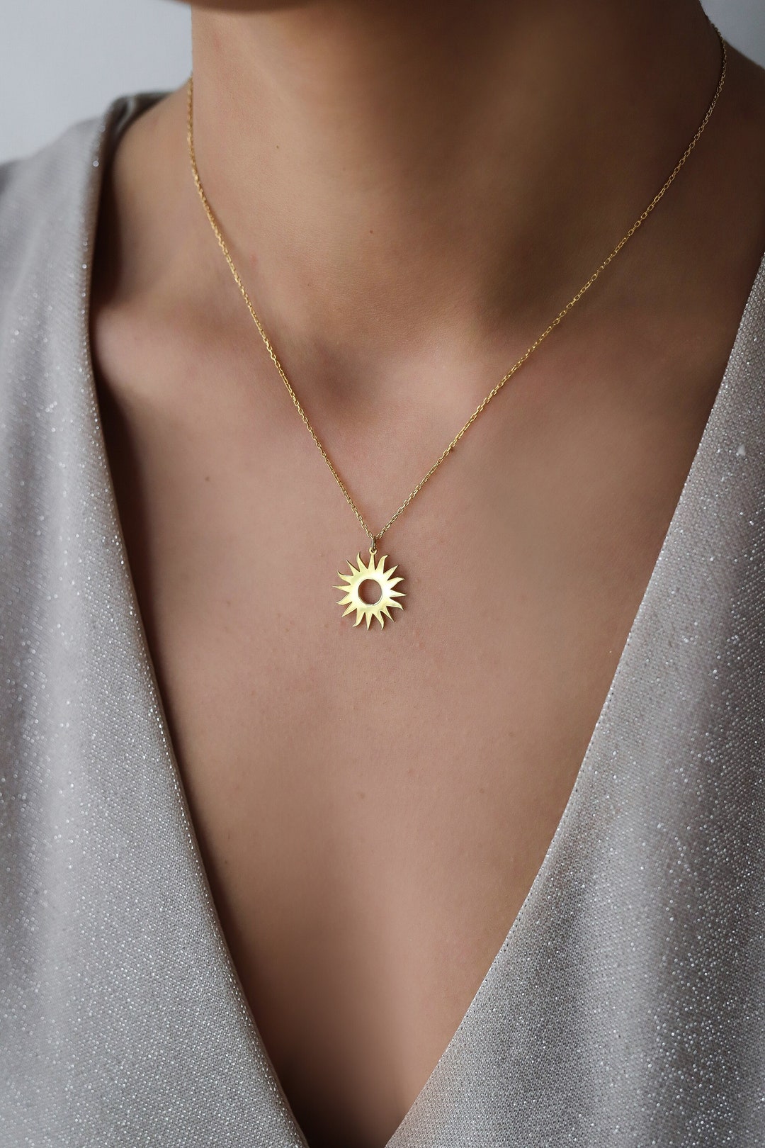 Sun Necklace Sun Charm, Sun Pendant Jewellery Gift for Christmas Gift ...