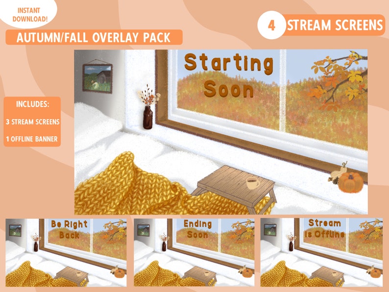 Autumn Fall Stream Overlay Package - Etsy