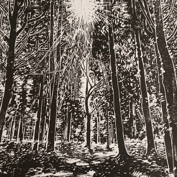 Block Print Tree - Etsy