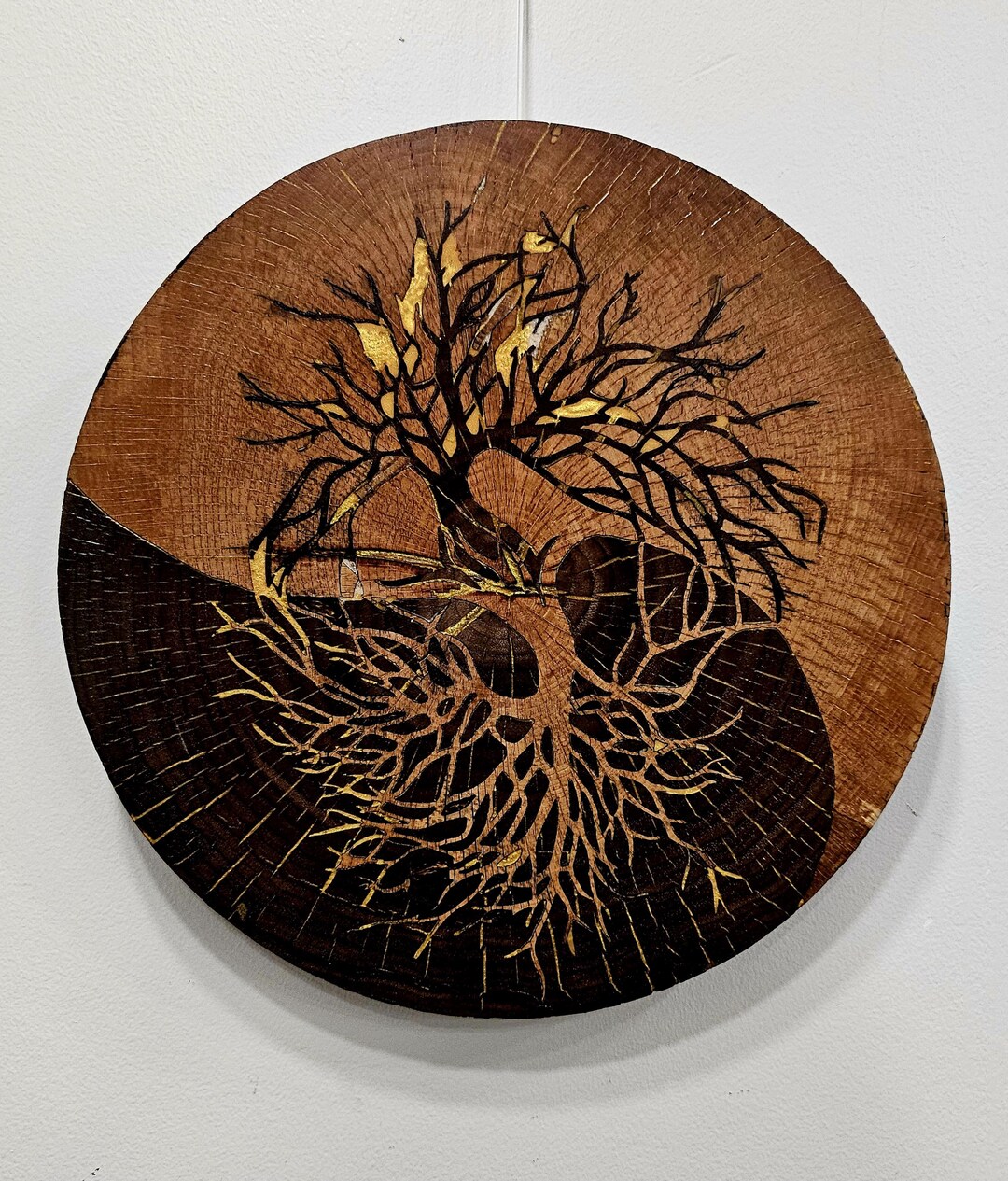 Yin Yang Tree of Life/original Marquetry Design Inspired by Japanese ...