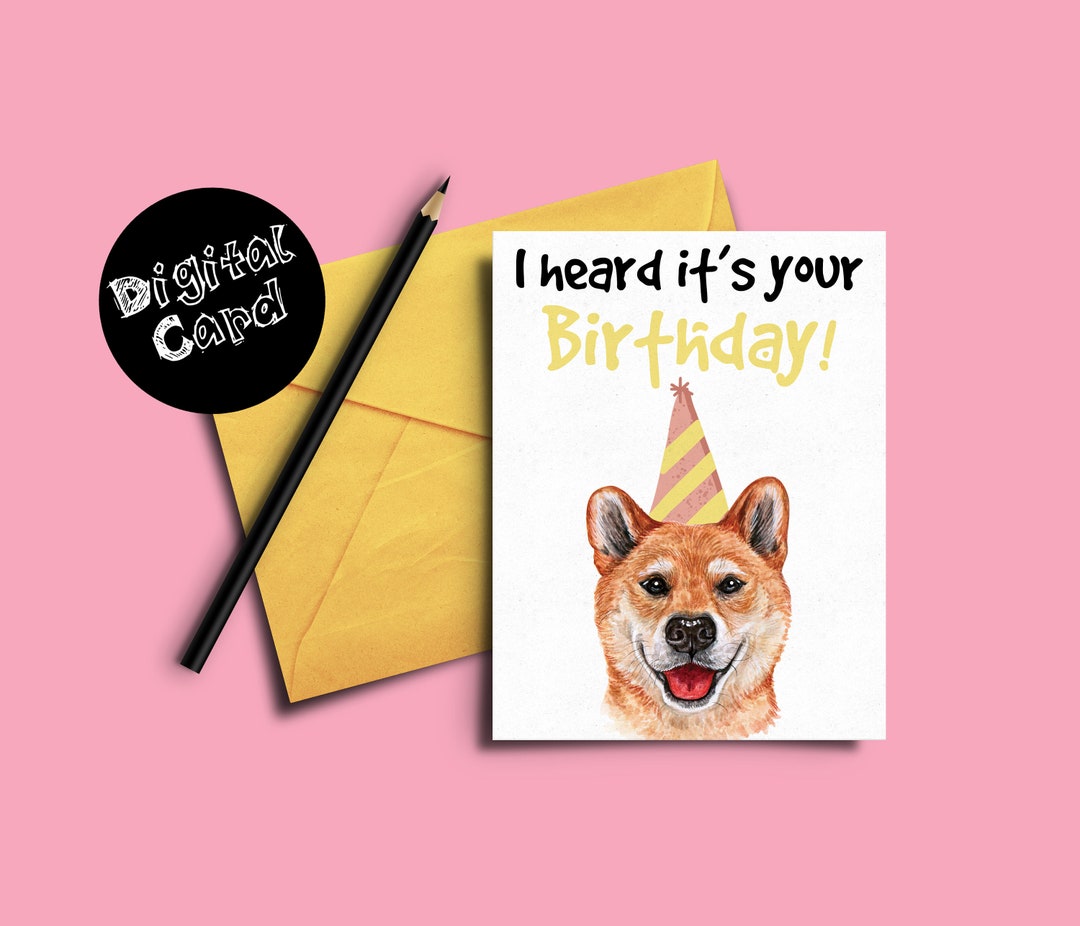 Funny Birthday Card Printable Card Funny Dog Birthday Card Etsy UK funny-birthday-card-printable-card-funny-dog-birthday-card-etsy-uk