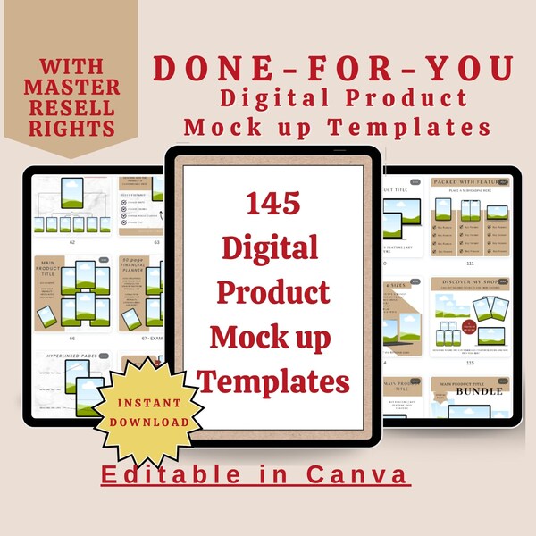 Product Mock up Template - Etsy