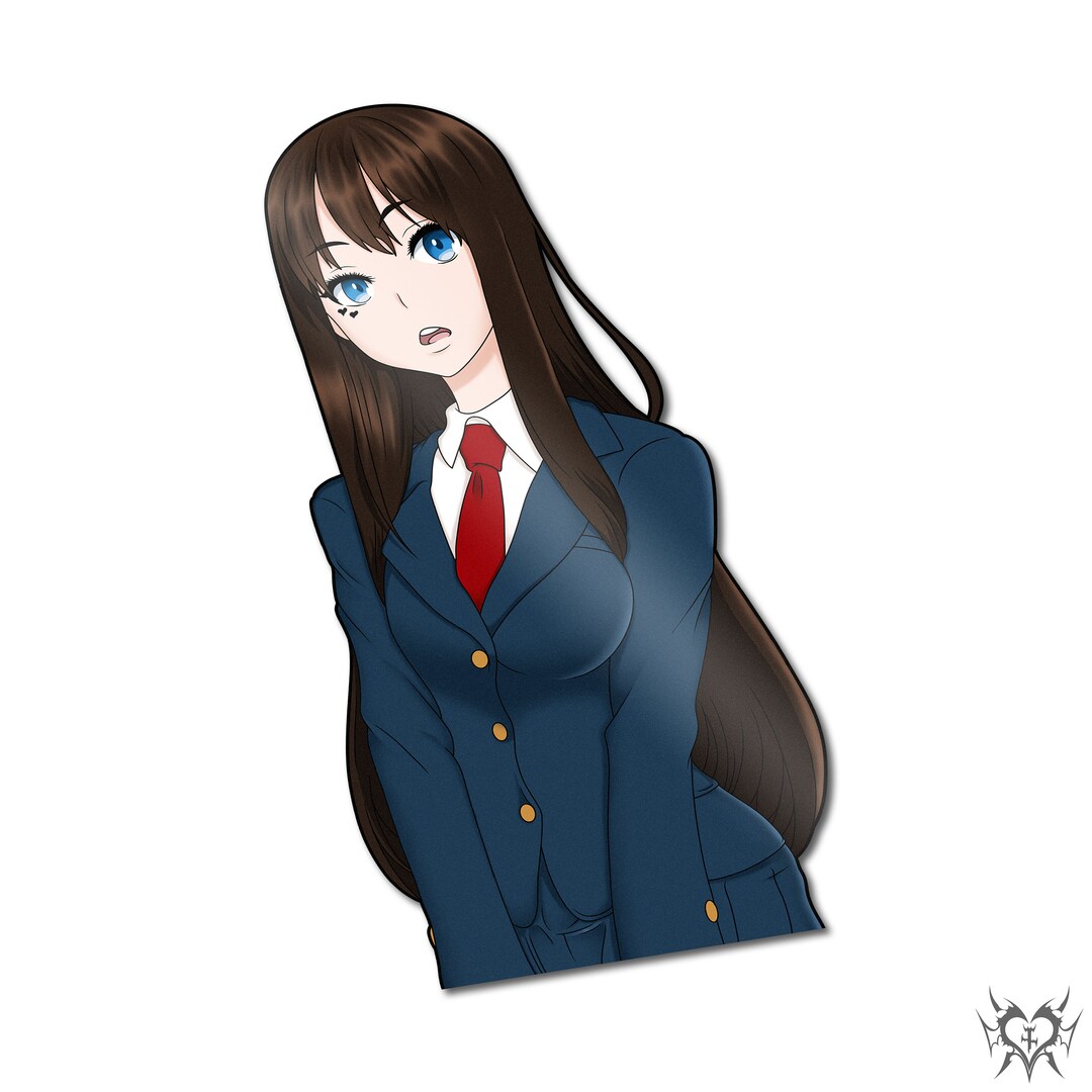 School Saki Yoshida Car Sticker Decal, Anime Sticker Decal, Kawaii ...