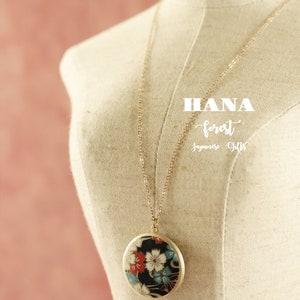 Japanese Chiyogami Locket Necklace,photo Necklace,necklace Locket ...