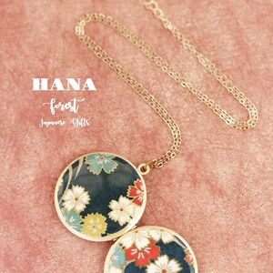 Japanese Chiyogami Locket Necklace,photo Necklace,necklace Locket ...