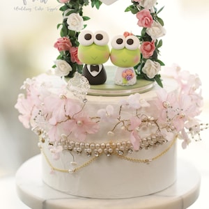 Frog Wedding Cake Topper,frogs Couple Bride and Groom Cake Topper ...