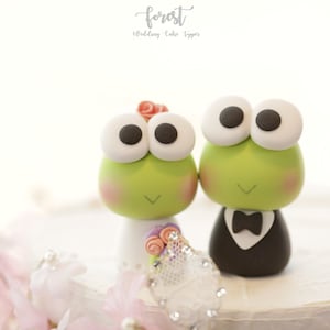 Frog Wedding Cake Topper,frogs Couple Bride and Groom Cake Topper ...