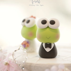 Frog Wedding Cake Topper,frogs Couple Bride and Groom Cake Topper ...