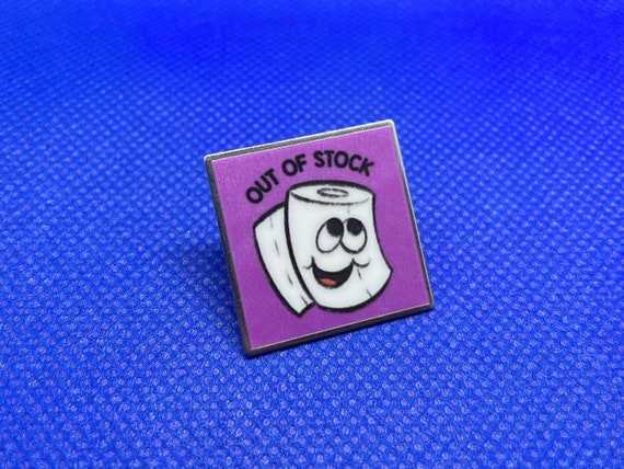 Toilet Paper Pin and Shit Sticker Combo | Etsy