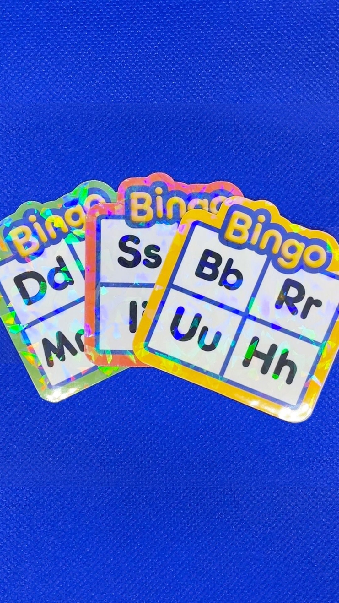 Emotionally Burdened Bingo Holographic Sticker pack Adult Stickers ...