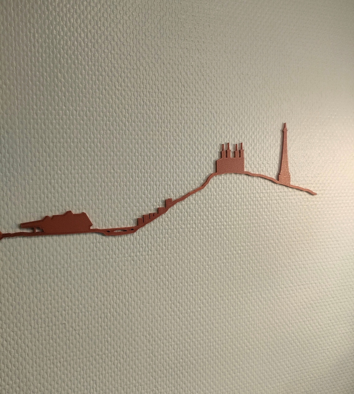 Silhouette ville de Lyon, Skyline Lyon, Décoration murale ville de Lyon ...