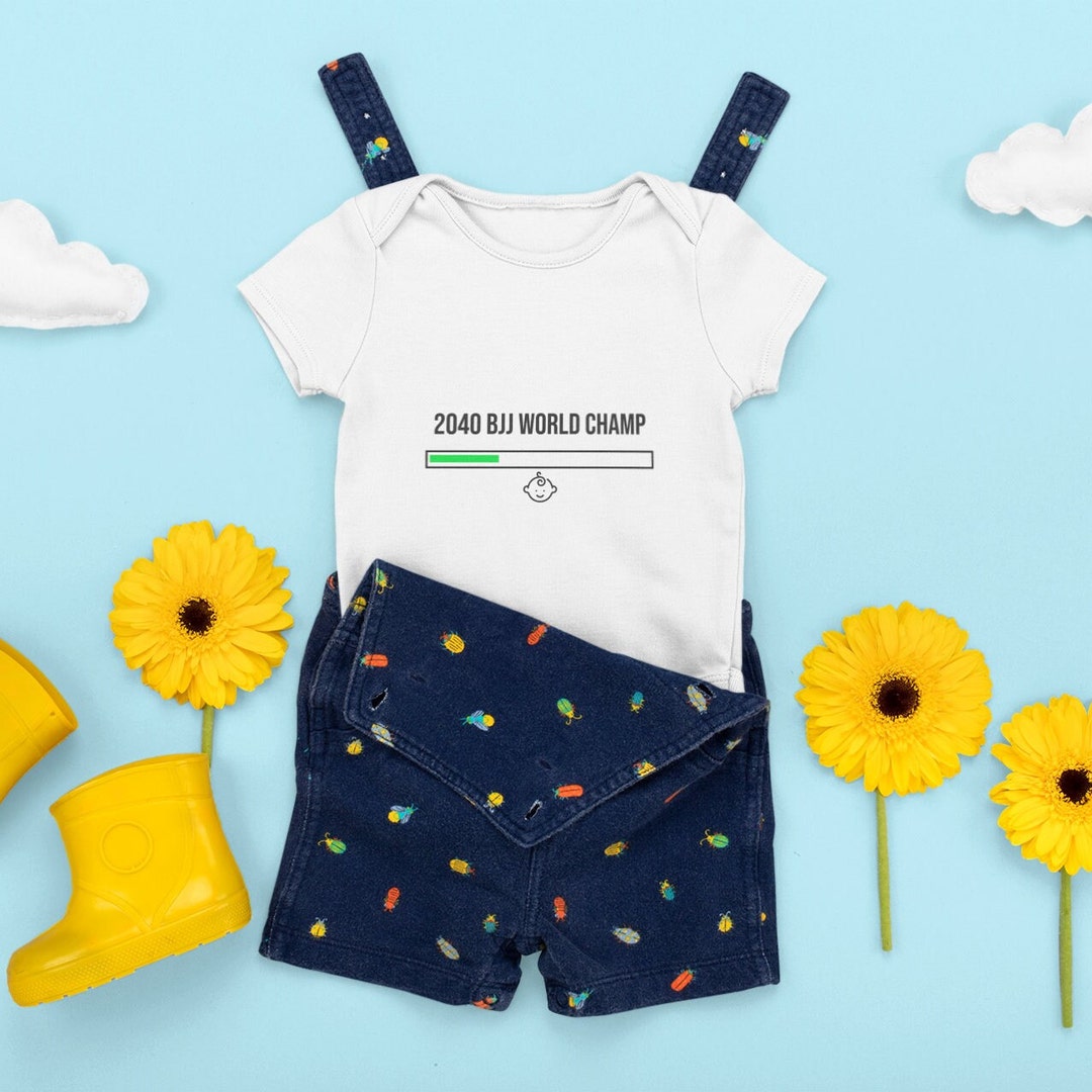2040 BJJ World Champ. Toddler Short Sleeve Tee, Funny Jiu Jitsu Kids ...