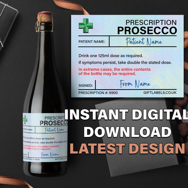 Funny Prescription Labels - Etsy