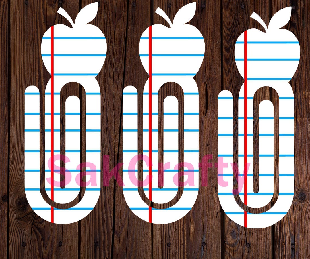 3 Pack JUMBO PAPER CLIP Personalized Jumbo Acrylic Paperclip | Teacher ...