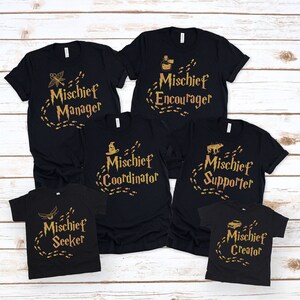 Mischief Manager Customizable HP Shirts Wizard School Squad - Etsy